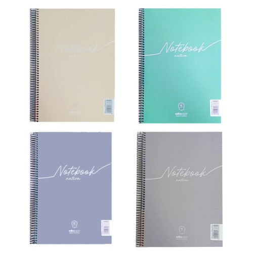 ΤΕΤΡΑΔΙΟ ΣΠΙΡΑΛ 3 ΘΕΜΑΤΩΝ 17 Χ 25 " NOTEBOOK NATURA " SALKO 6383 (4 ...
